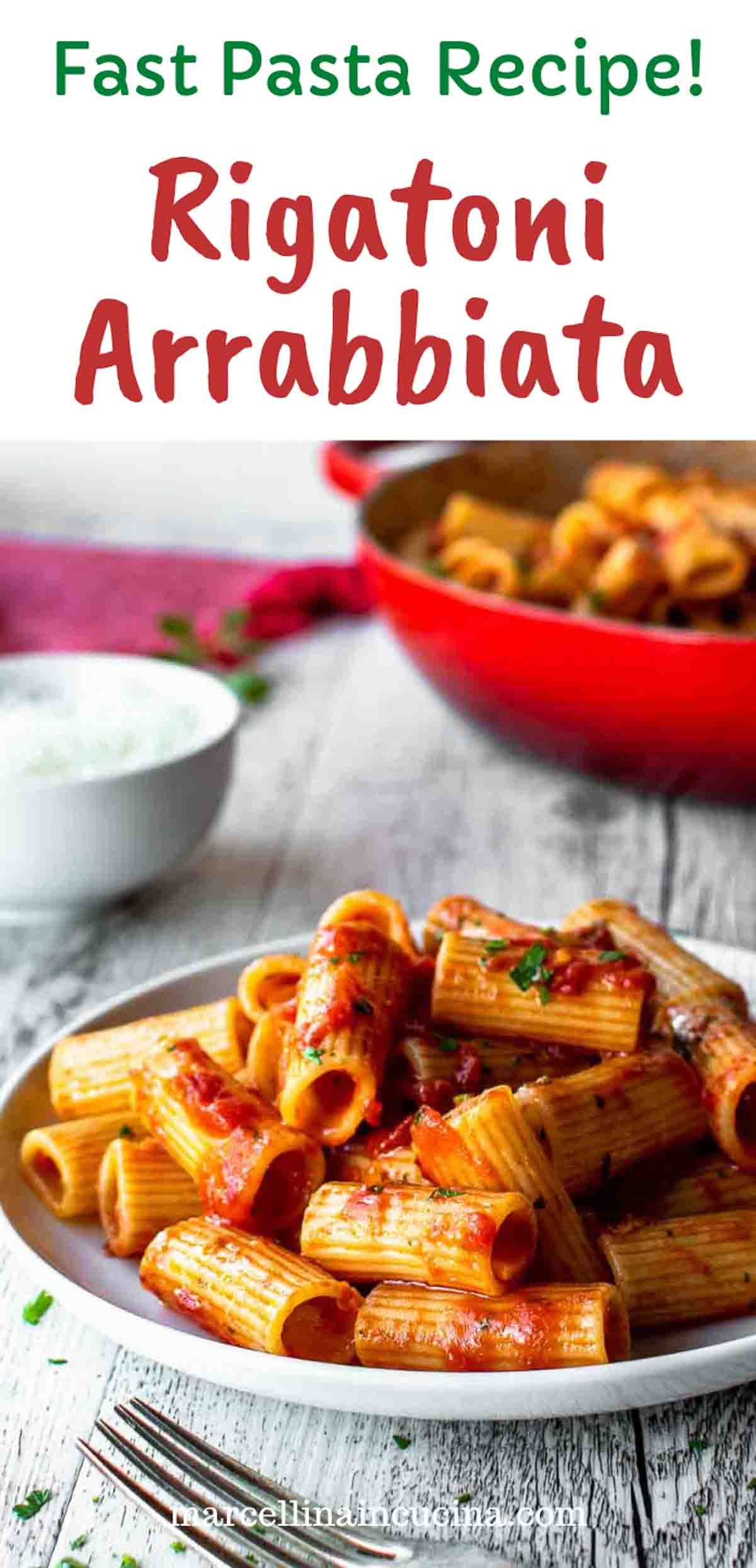 Easy Rigatoni Arrabbiata (Spicy Tomato Pasta)