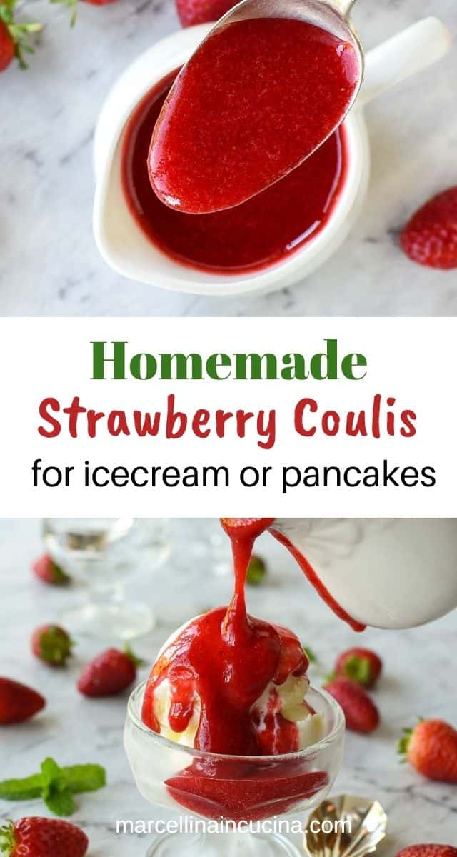 Super Easy Strawberry Coulis - Marcellina In Cucina