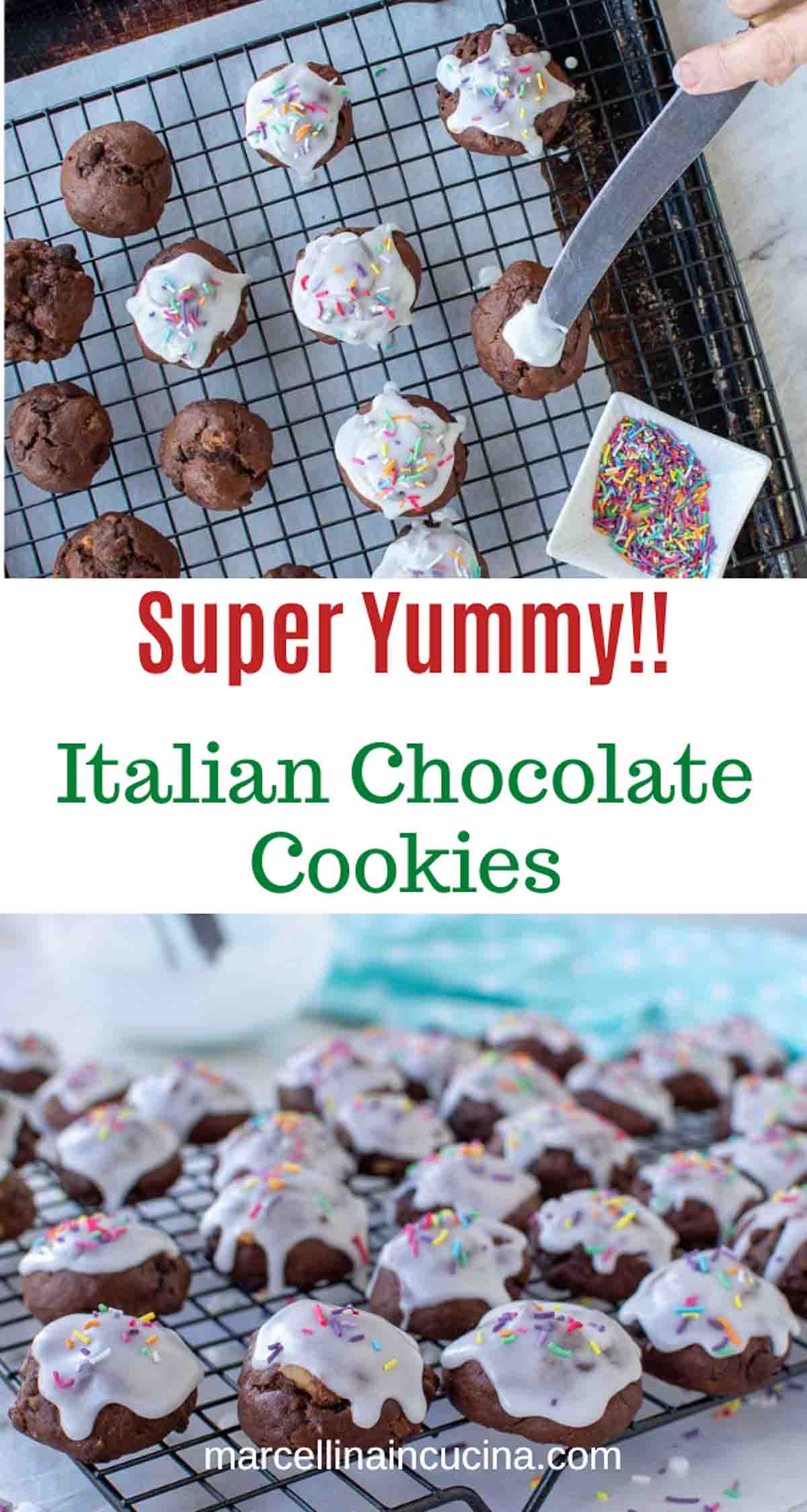 Italian Chocolate Cookies {Soft and Moist} - Marcellina In Cucina