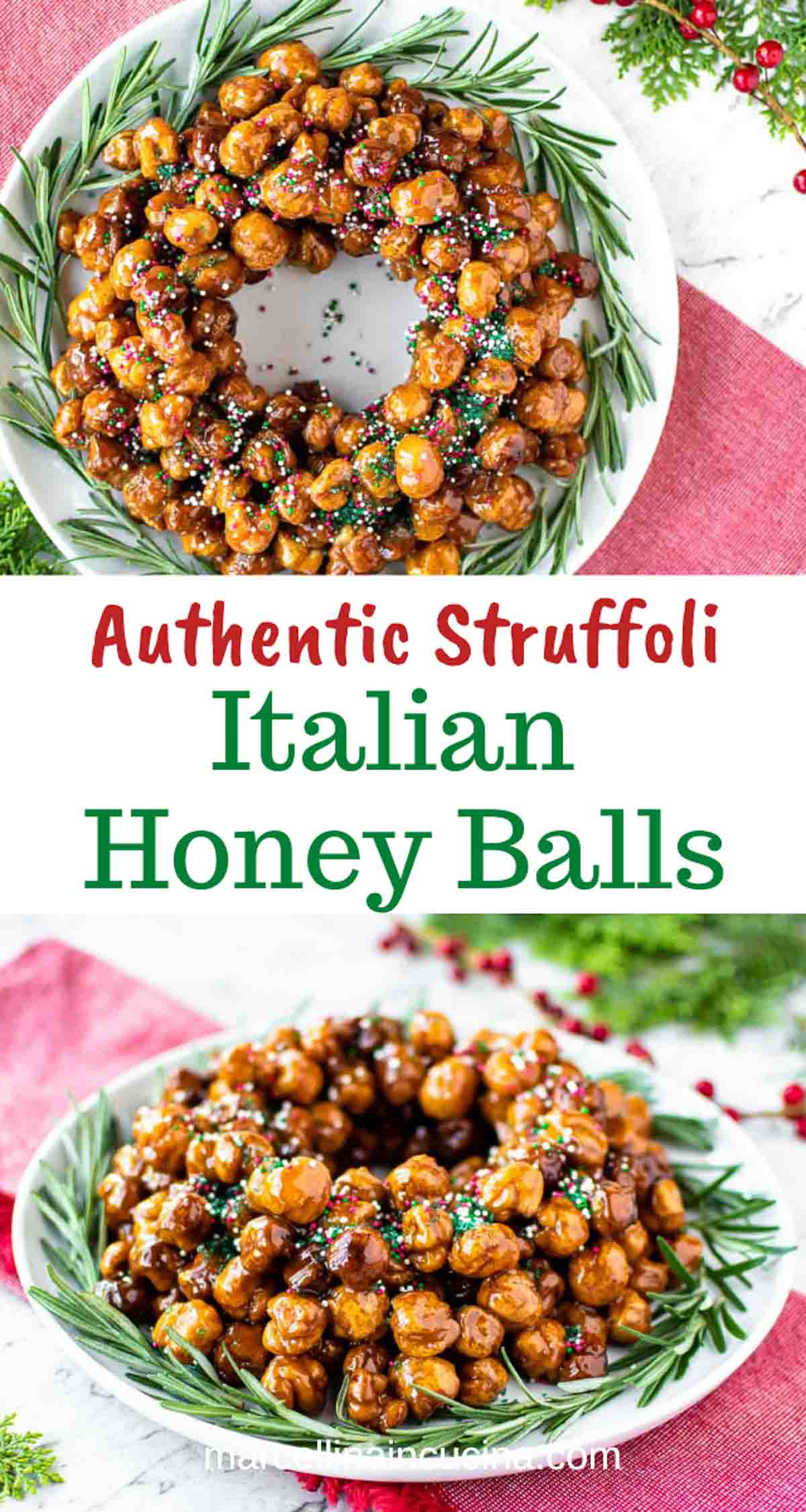 Italian Honey Balls (Struffoli) - Marcellina In Cucina