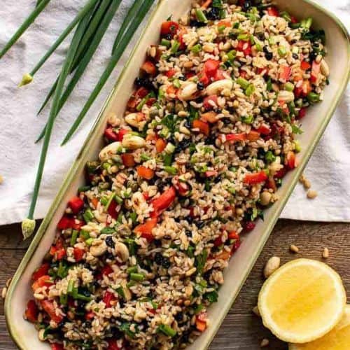 Delicious Brown Rice Salad Recipe - Marcellina In Cucina
