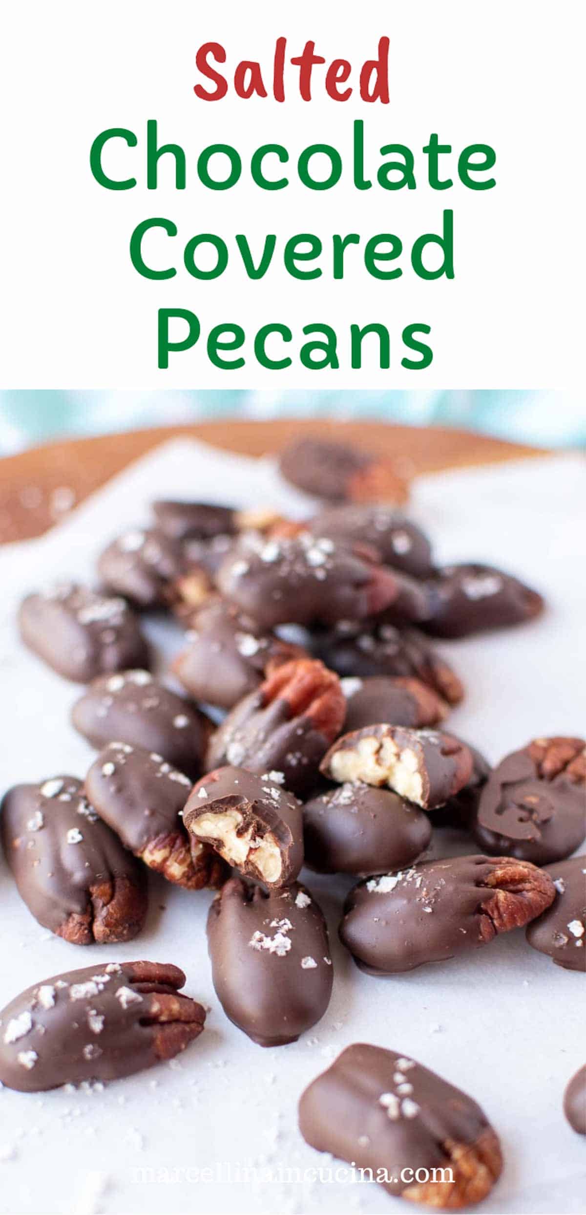 Easy Chocolate Covered Pecans - Marcellina In Cucina