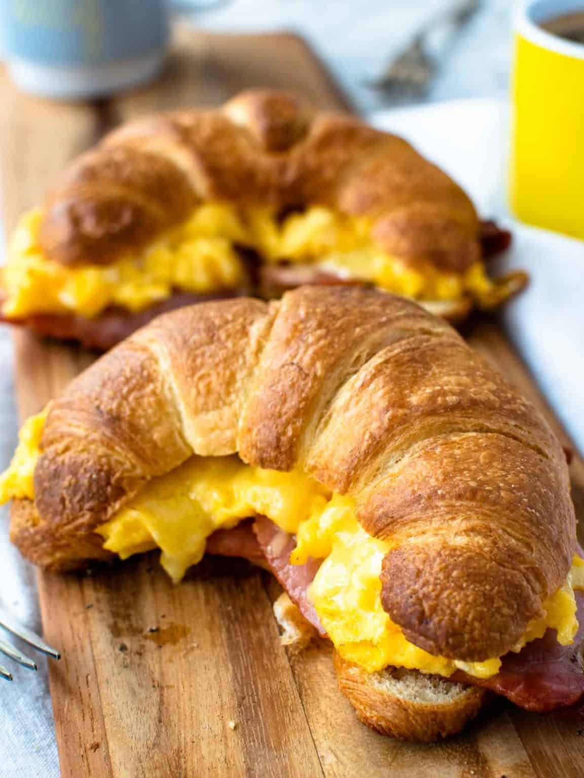 Bacon Egg and Cheese Croissants - Marcellina in Cucina
