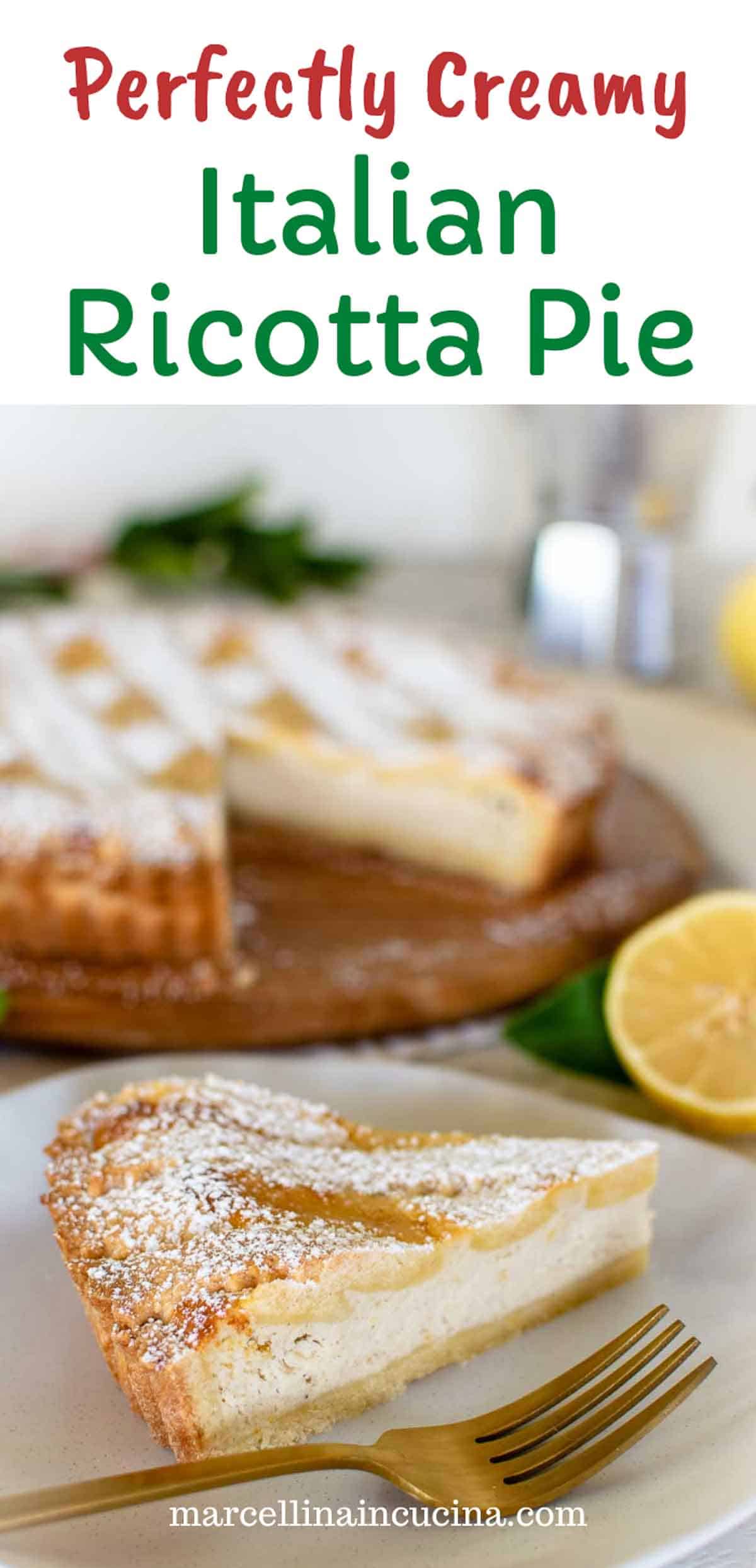 Sweet Italian Ricotta Pie