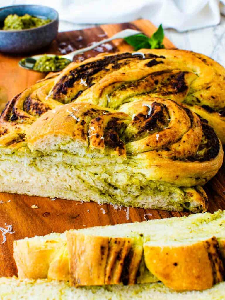 Homemade Pesto Bread - Marcellina In Cucina