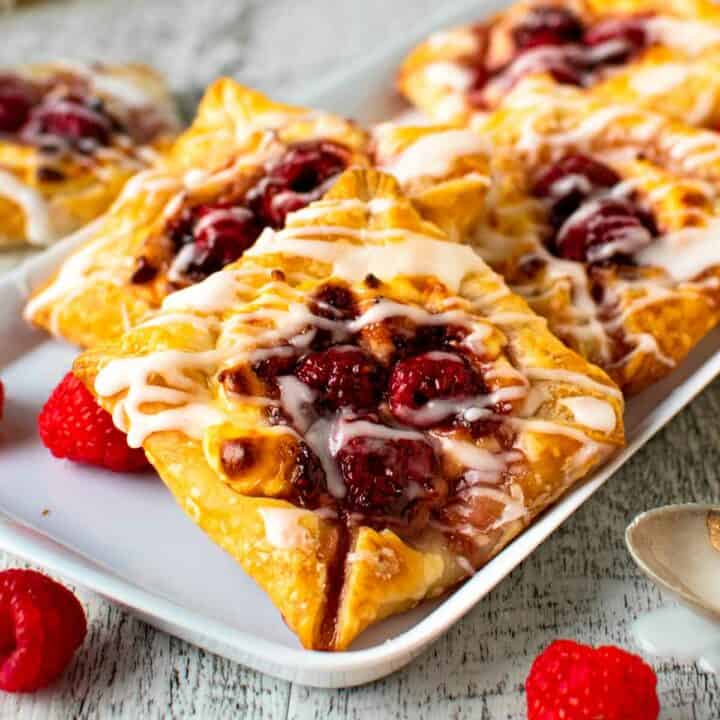 Raspberry Danish with Puff Pastry - Marcellina In Cucina