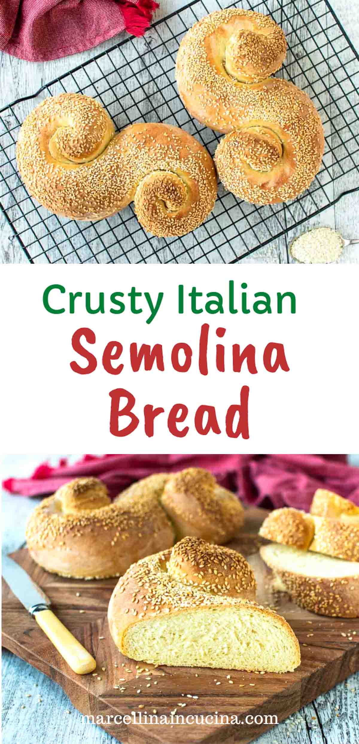 Semolina Bread (Pane Siciliano) - Marcellina In Cucina