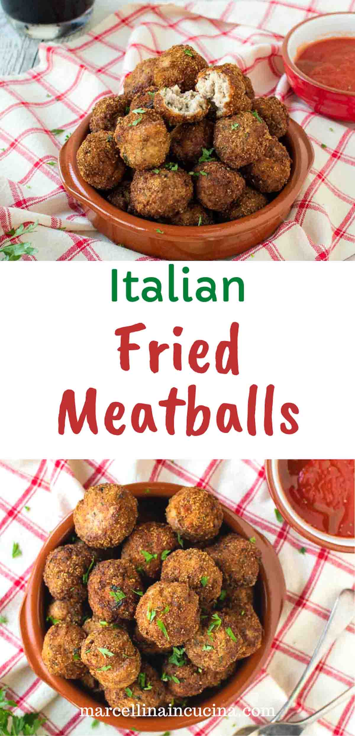 Italian Fried Meatballs - Marcellina In Cucina