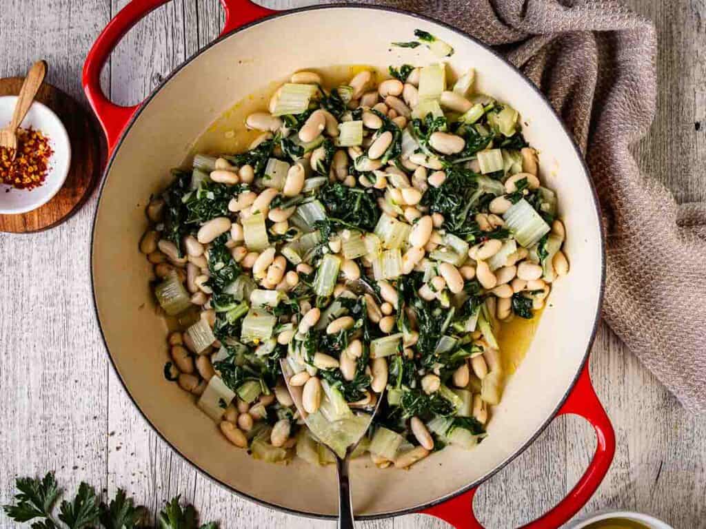 Beans and Greens Recipe - Italian Style